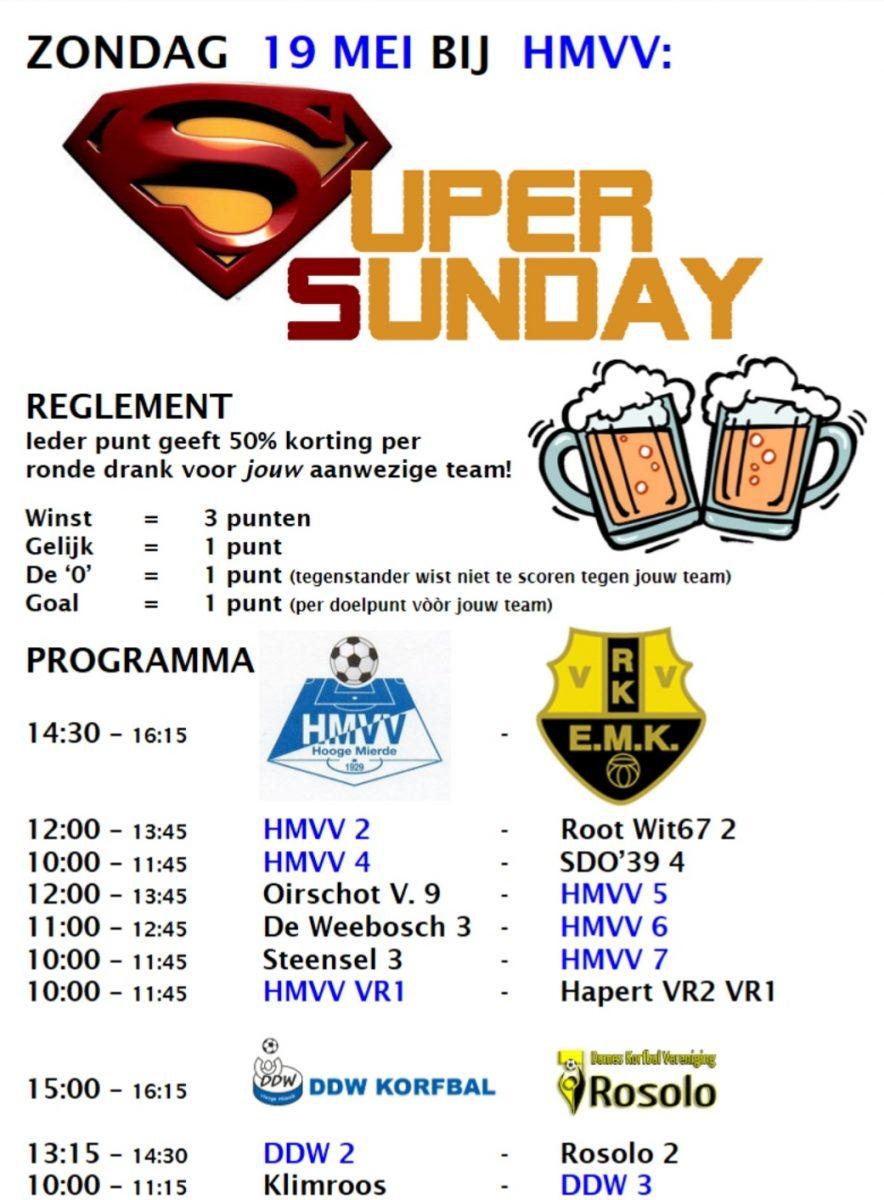 Super Sunday bij HMVV - Voetbalvereniging HMVV